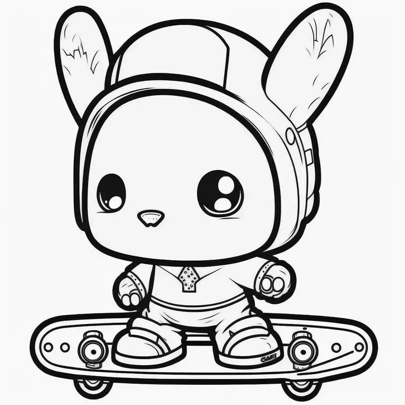 Animal Athletes Coloring Pages For Kids Midjourney Prompt | PromptBase