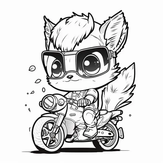 Ride Vehicle Coloring Pages For Kids Midjourney Prompt | PromptBase