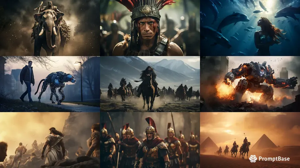 Cinematic Action Scene Photos Midjourney Prompt | PromptBase