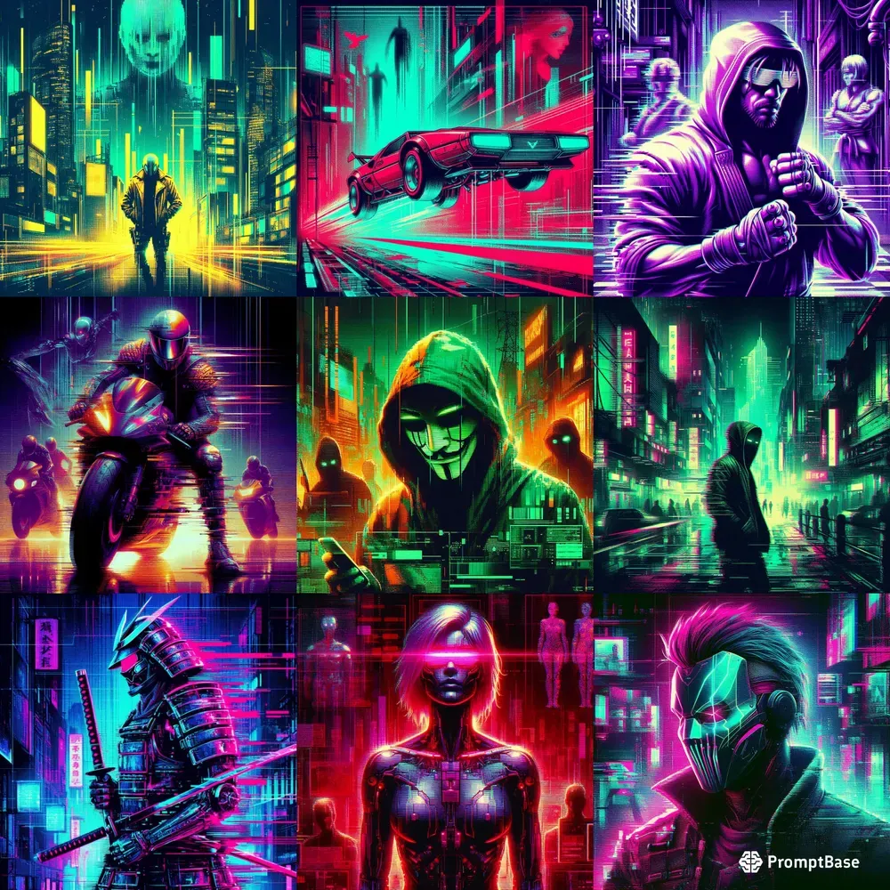 Cyberpunkinspired Digital Art DALL·E Prompt | PromptBase