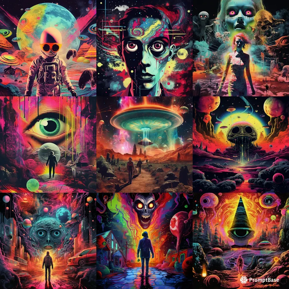 Unbelievably Bizarre Album Covers Midjourney Prompt | PromptBase