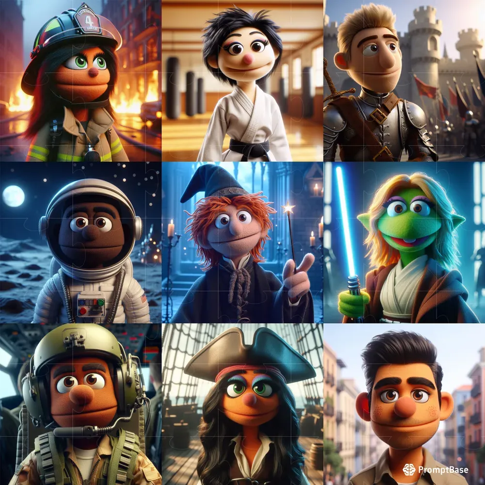 Muppet Avatars Magic DALL·E Prompt | PromptBase