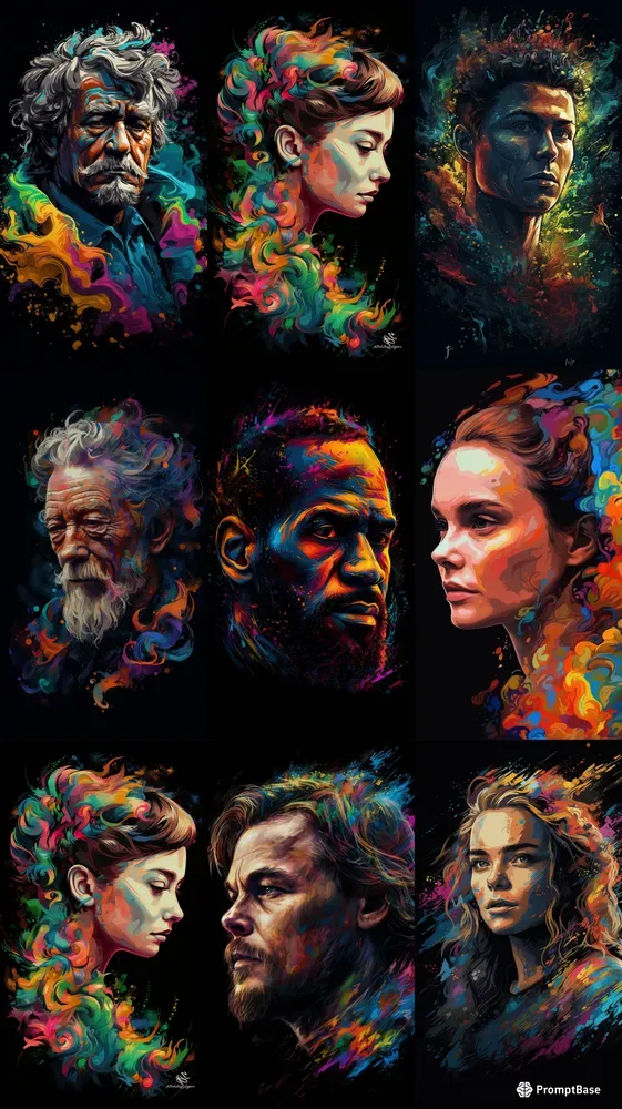 Muralists Fluidity Posters Midjourney Prompt | PromptBase