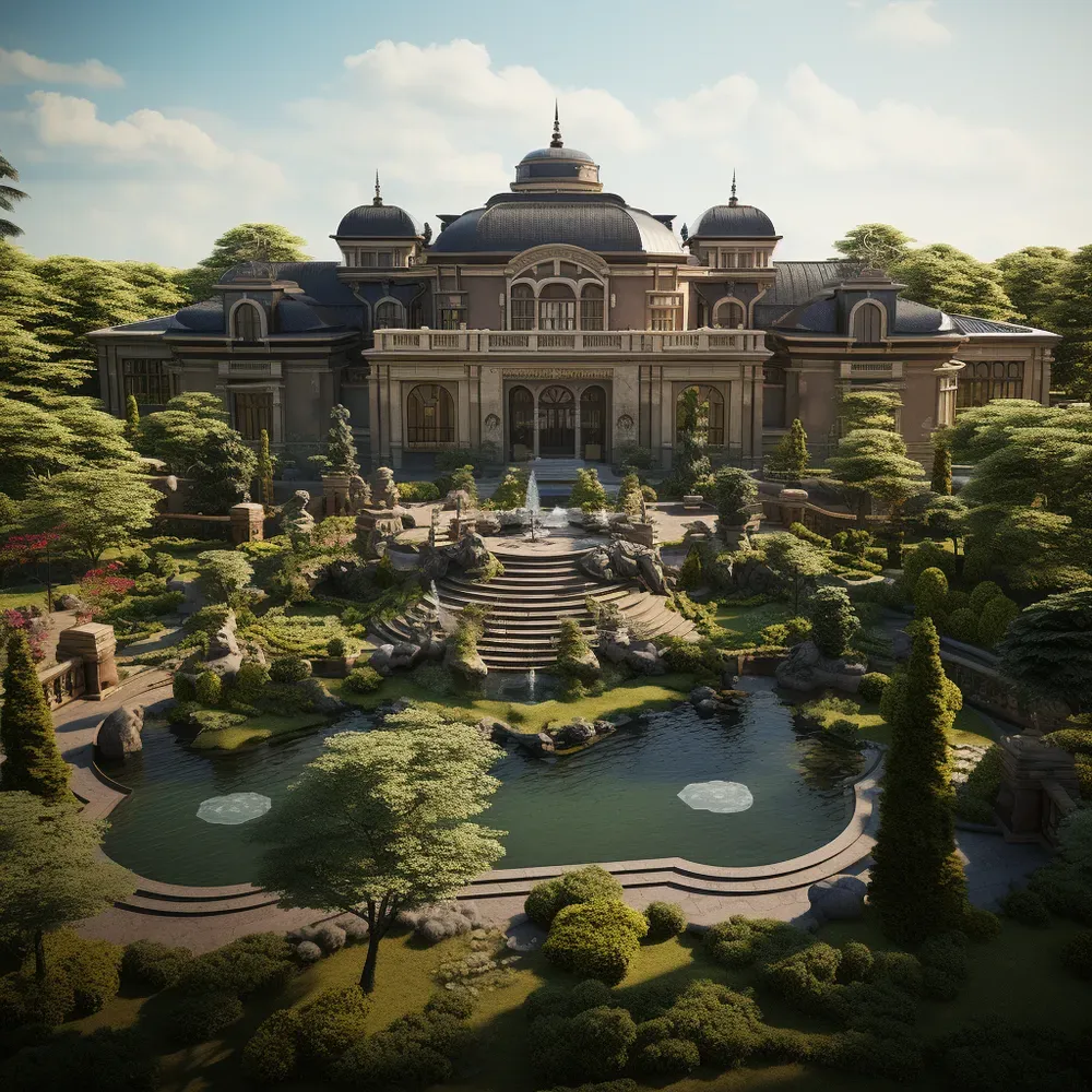 Luxury Houses Hyperrealistic Photography Midjourney Prompt | PromptBase