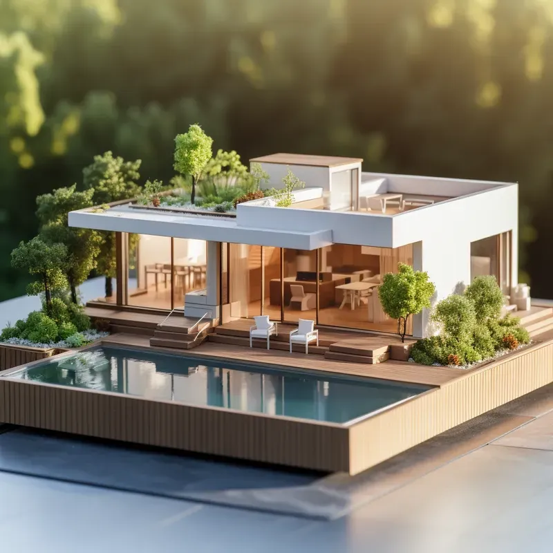 3D Mini Architecture Models Midjourney Prompt | PromptBase