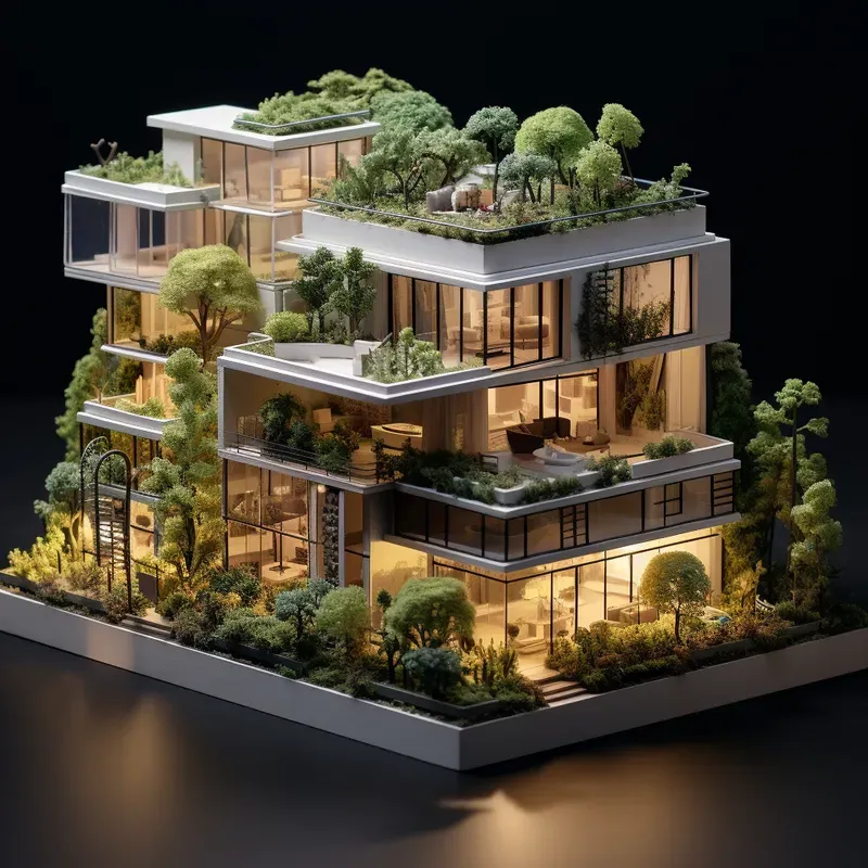 3D Mini Architecture Models Midjourney Prompt | PromptBase