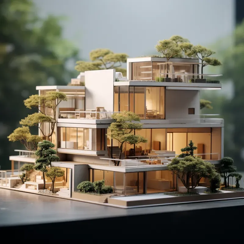 3D Mini Architecture Models Midjourney Prompt | PromptBase