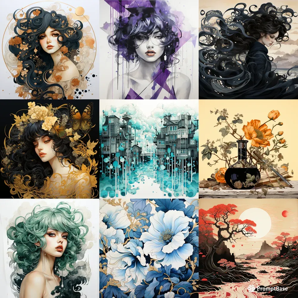 Whispers Of Ink Midjourney Prompt | PromptBase