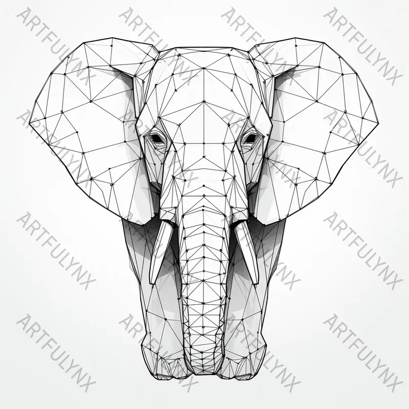 Geometric Line Animal Drawings Midjourney Prompt | PromptBase