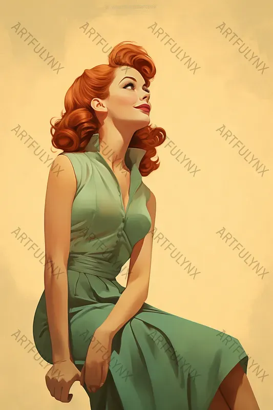 Retro Pinup Delights Midjourney Prompt | PromptBase