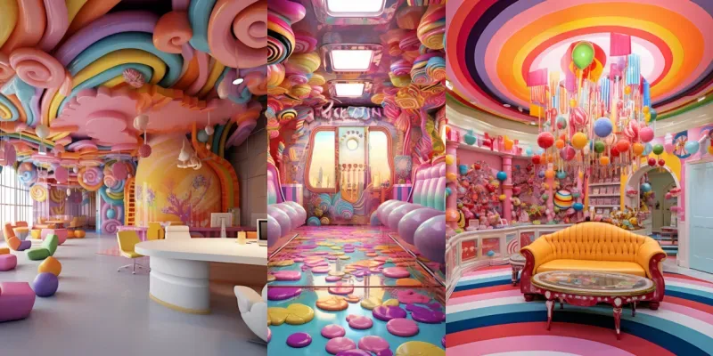 Majestic Candy Style Rooms Midjourney Prompt | PromptBase