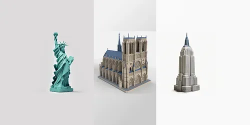 3D Model Buildings Midjourney Prompt | PromptBase