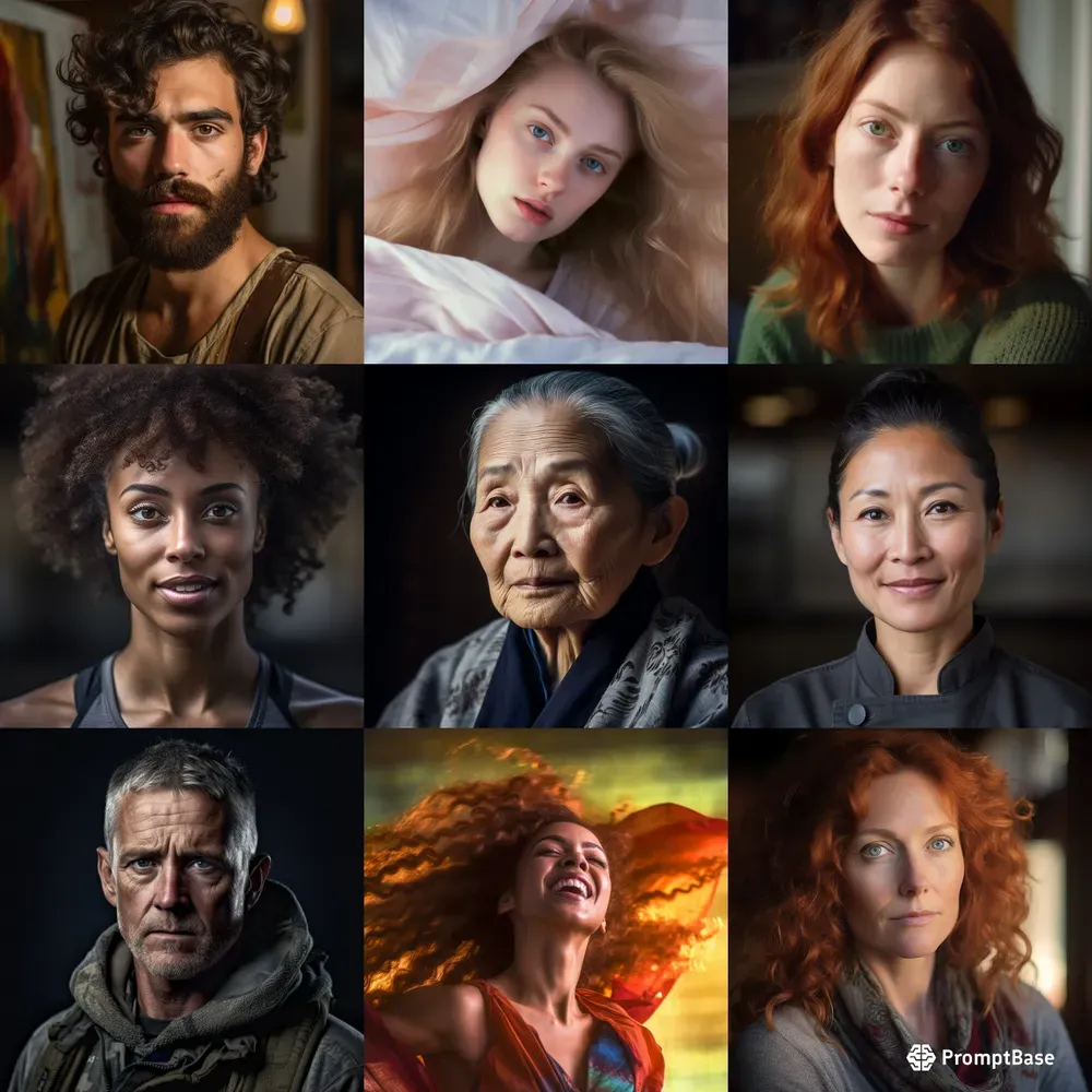 Photorealistic Human Portraits Midjourney Prompt | PromptBase