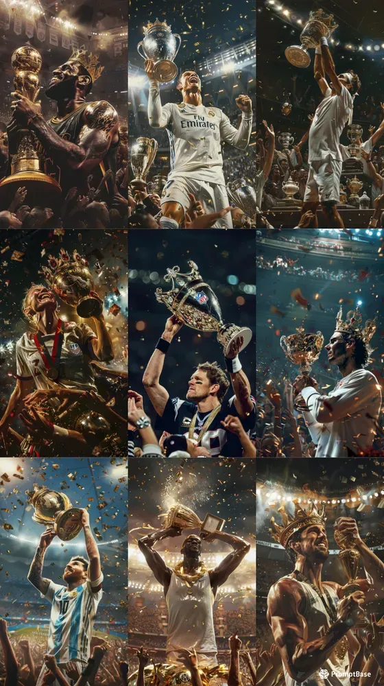 The Sports Hero Portraits Midjourney Prompt | PromptBase