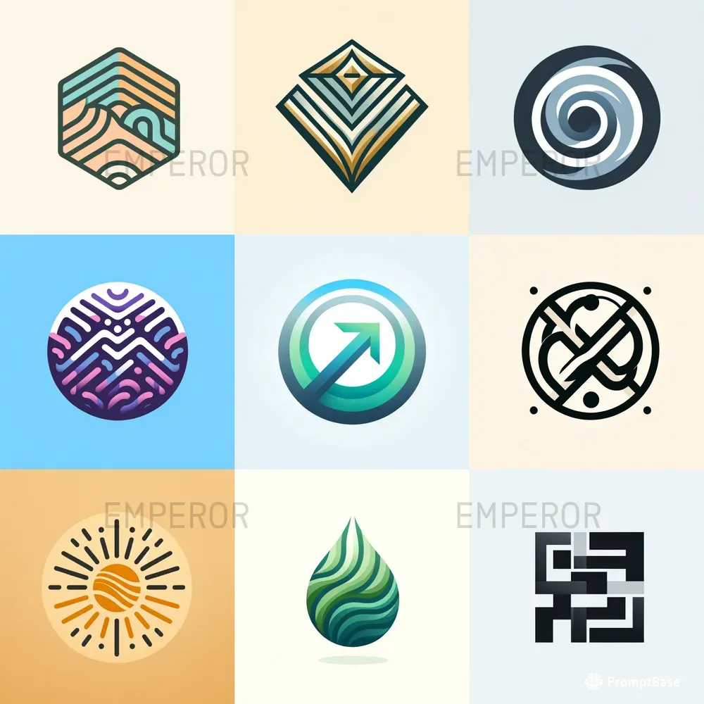 Minimalist Abstract Emblems DALL·E Prompt | PromptBase