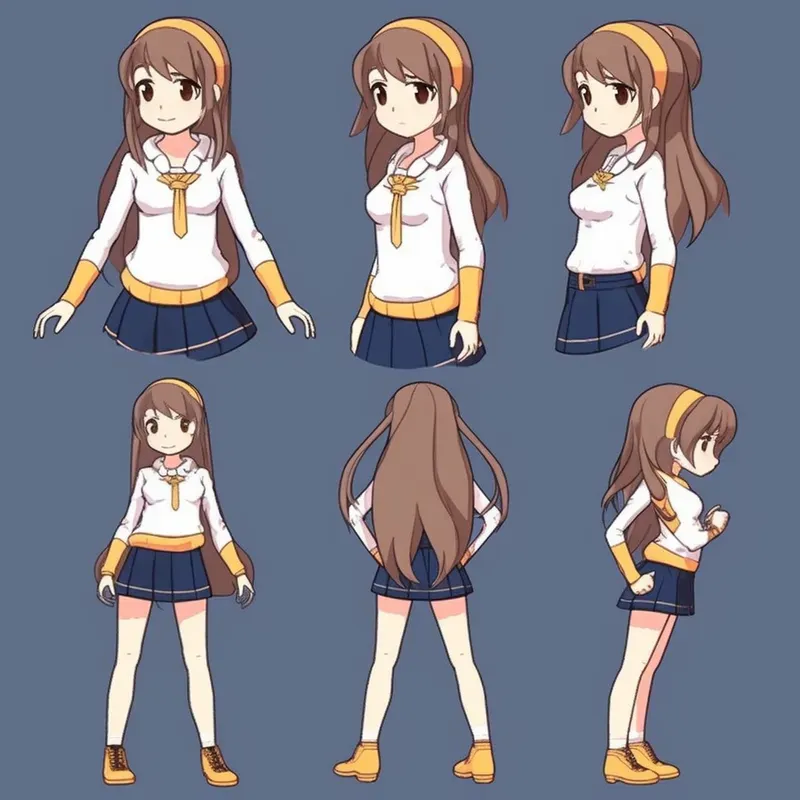 Stunning Character Design Sheets Midjourney Prompt | PromptBase