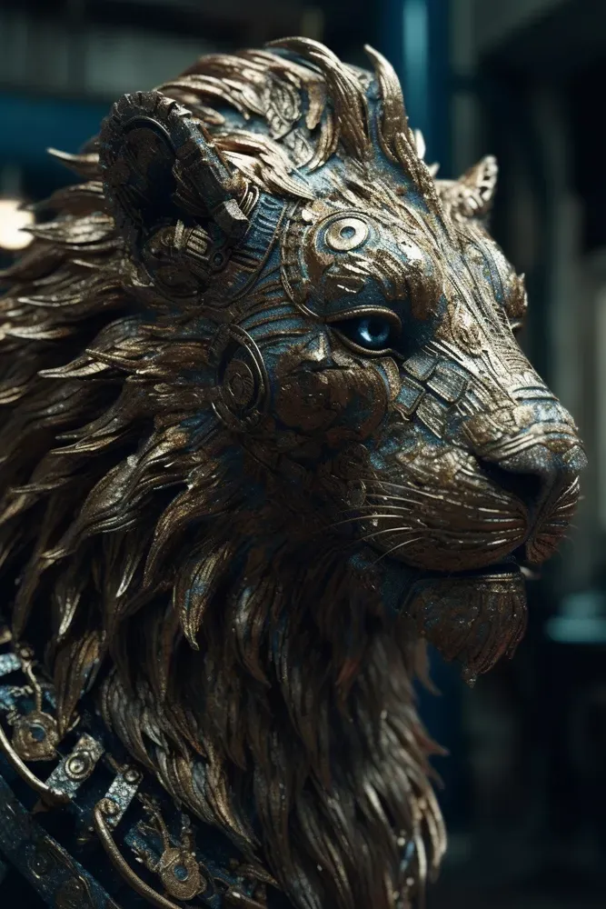 Realistic Metal Character Portraits Midjourney Prompt | PromptBase