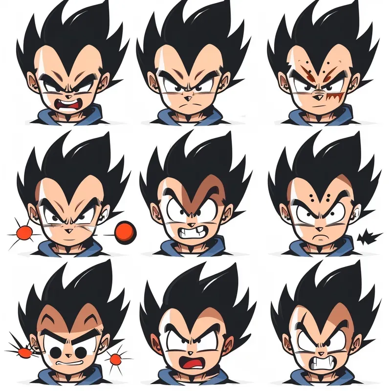 Title Emotes 2D Twitch Famous Characters Midjourney Prompt | PromptBase