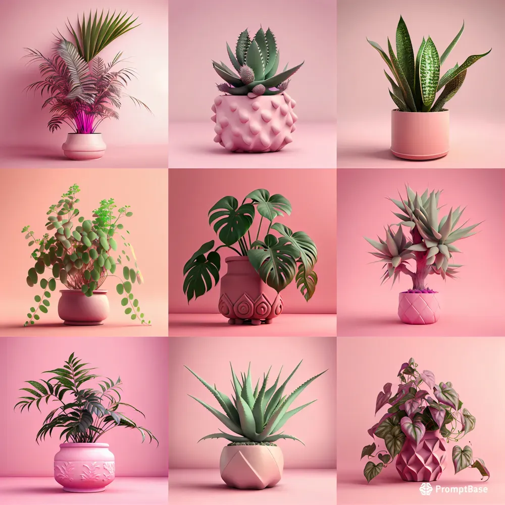 3D Indoor Plants Midjourney Prompt | PromptBase
