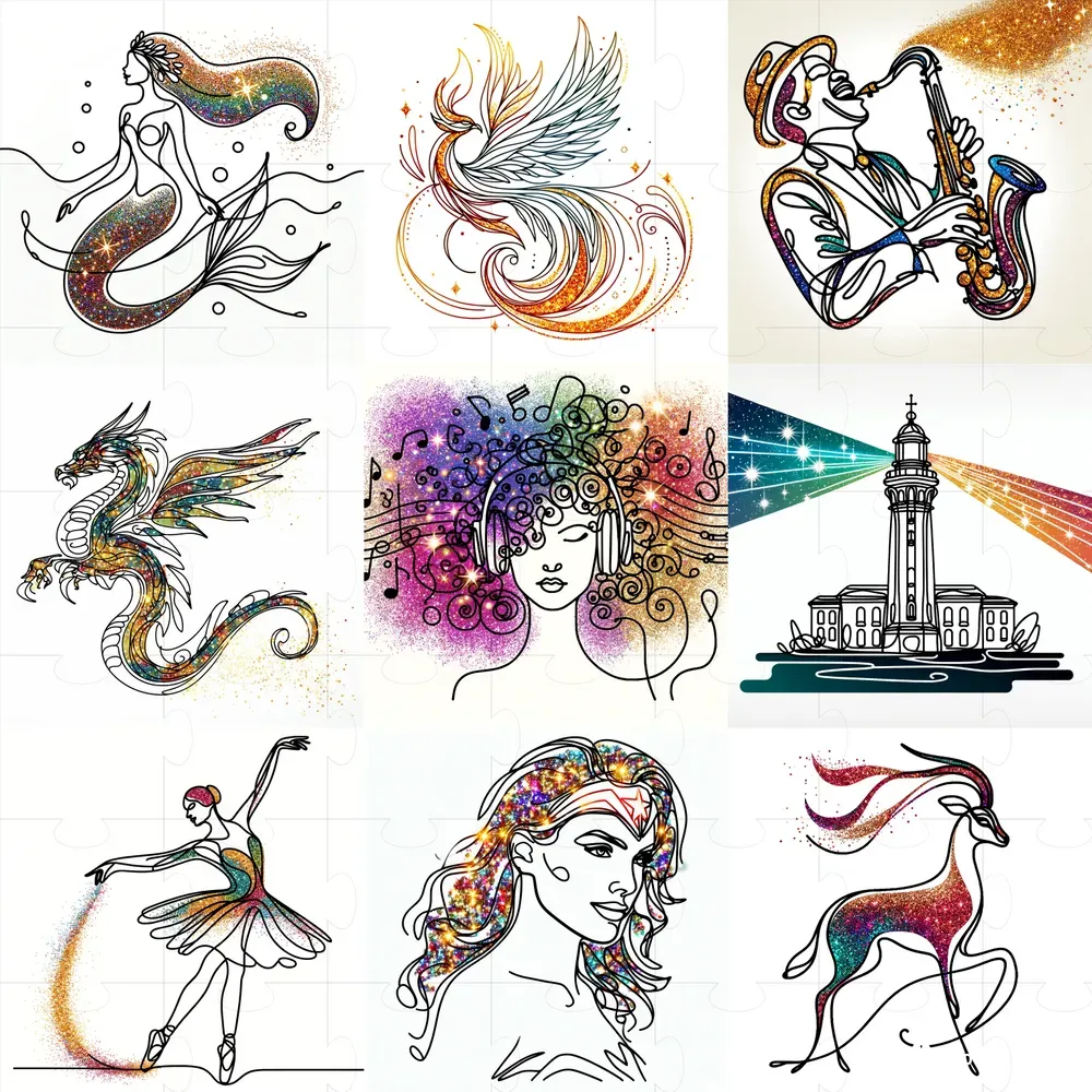 One Line Art Tshirt Designs DALL·E Prompt | PromptBase