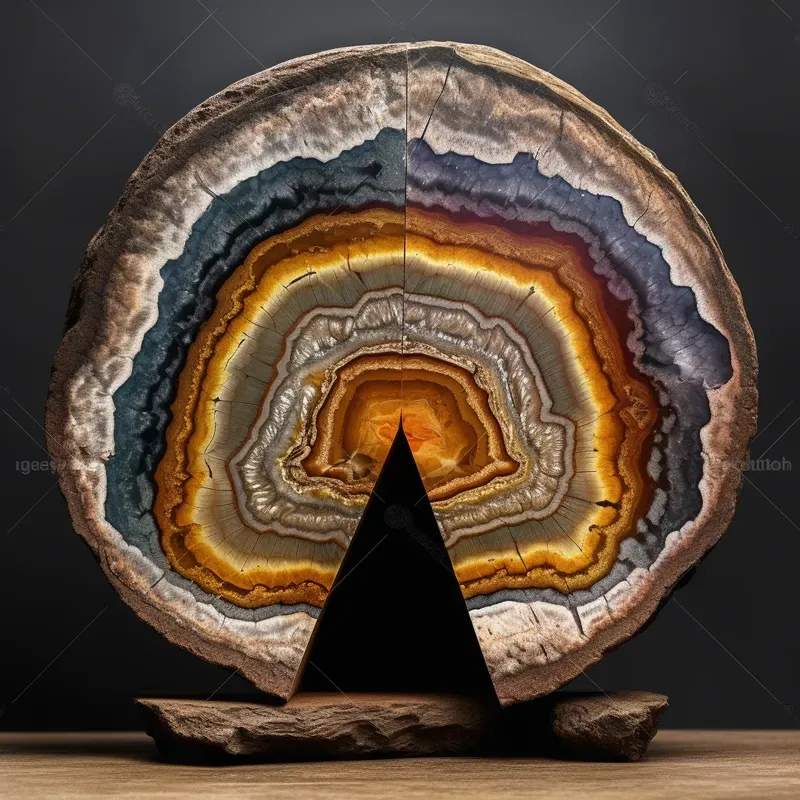 Cross-sections Of Rocks And Minerals Midjourney Prompt | PromptBase