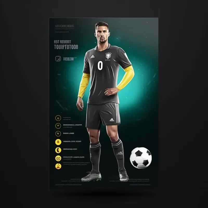 Football Soccer Players Cards Midjourney Prompt | PromptBase