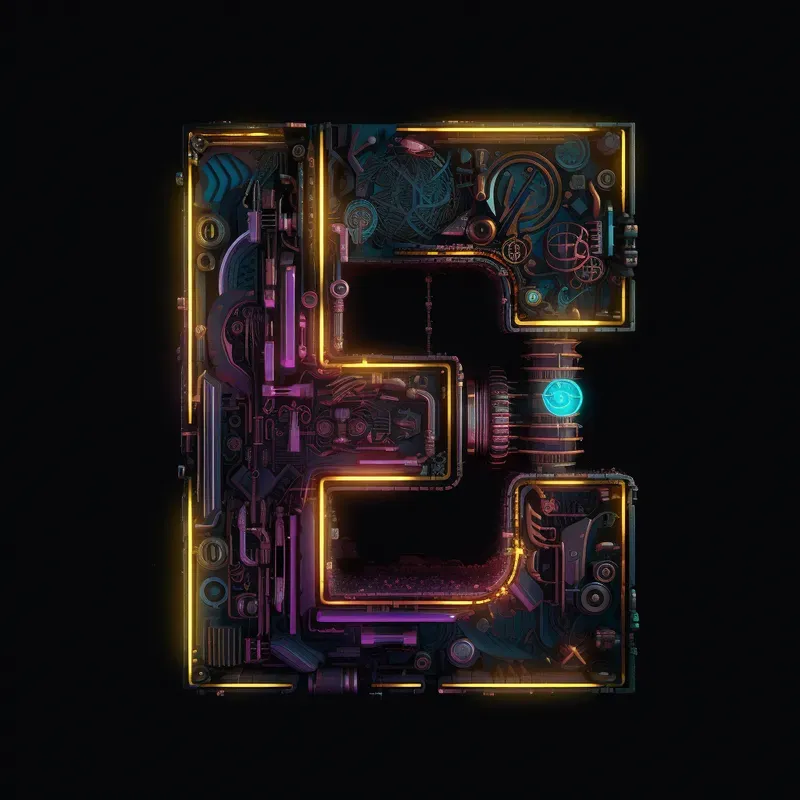 Letters In Cyberpunk Style Midjourney Prompt | PromptBase