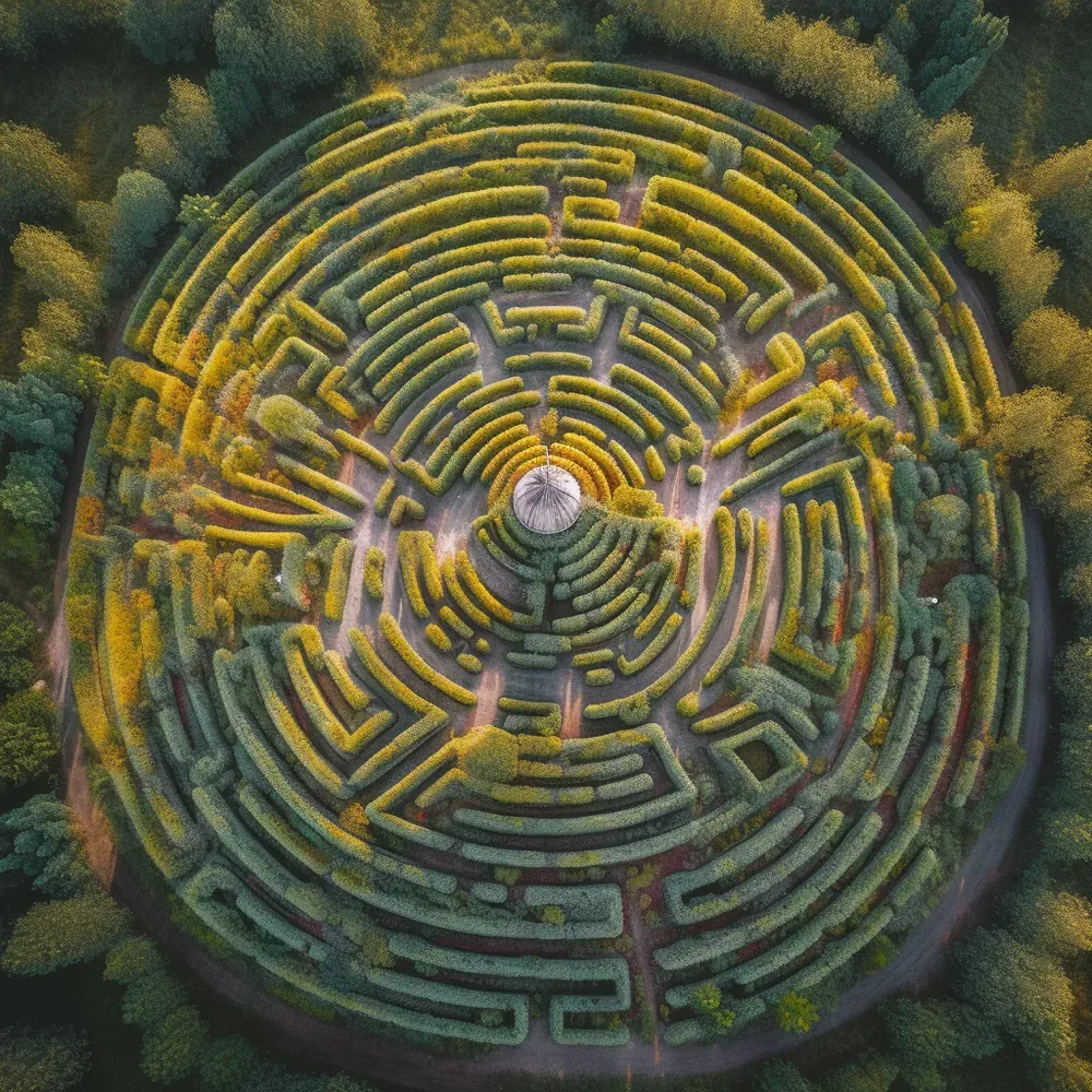 Top Views Of Labyrinths Midjourney Prompt | PromptBase