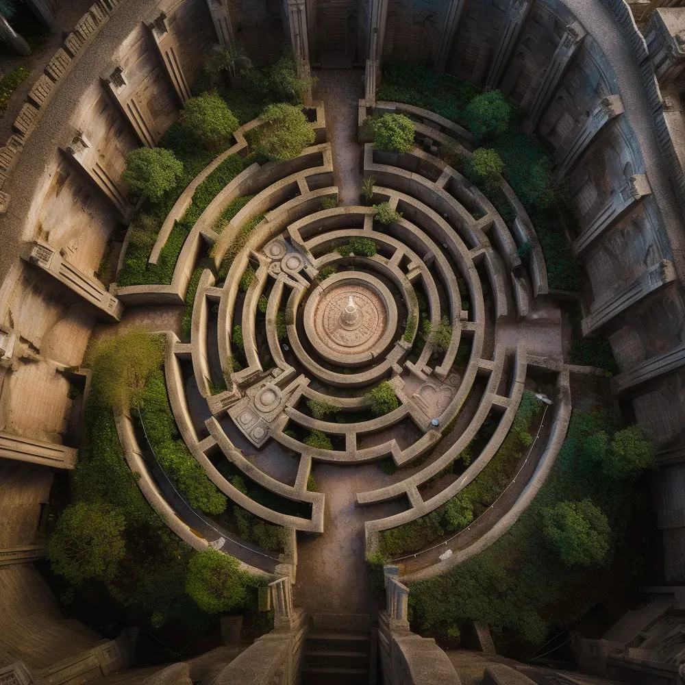 Top Views Of Labyrinths Midjourney Prompt | PromptBase