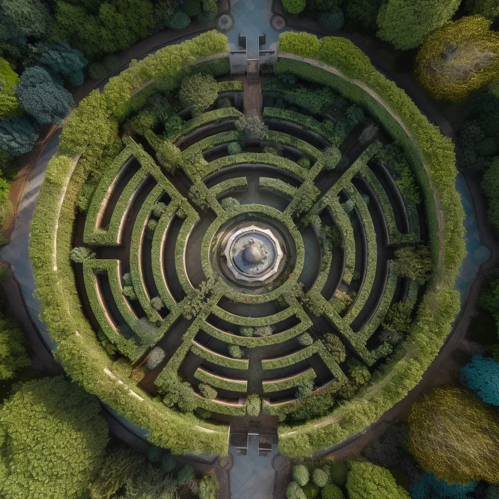 Top Views Of Labyrinths Midjourney Prompt | PromptBase
