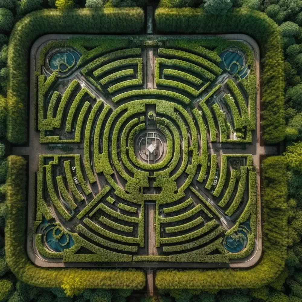 Top Views Of Labyrinths Midjourney Prompt | PromptBase