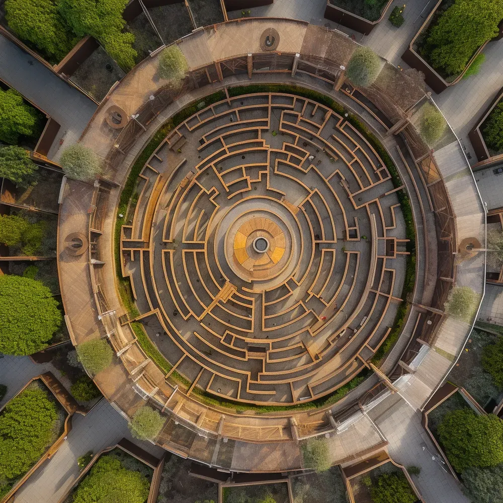 Top Views Of Labyrinths Midjourney Prompt | PromptBase