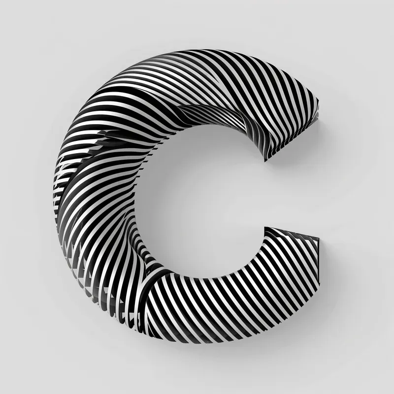 Optical Illusion Alphabets Midjourney Prompt | PromptBase