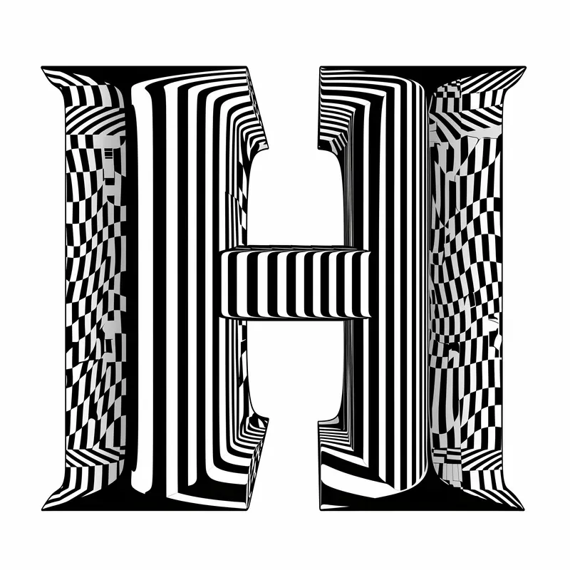 Optical Illusion Alphabets Midjourney Prompt | PromptBase