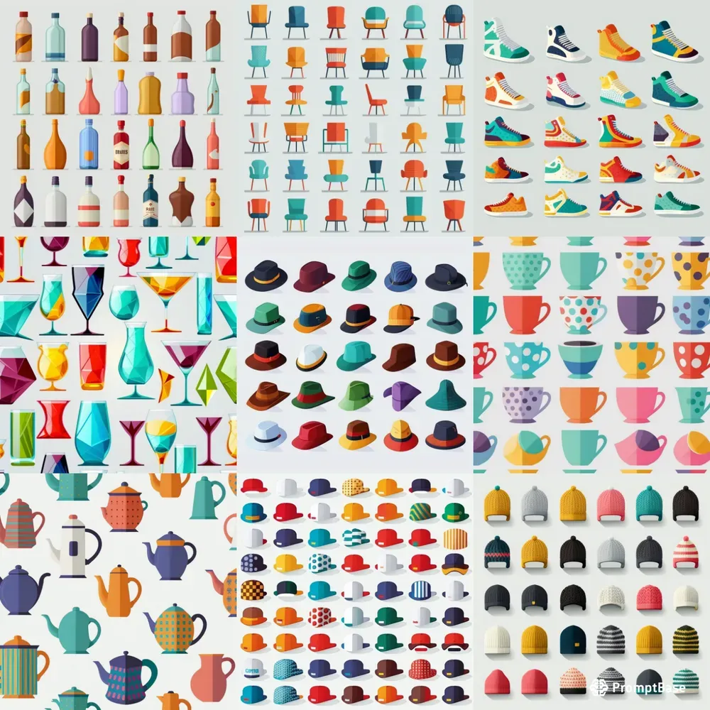 Simple Asset Sheets Midjourney Prompt | PromptBase