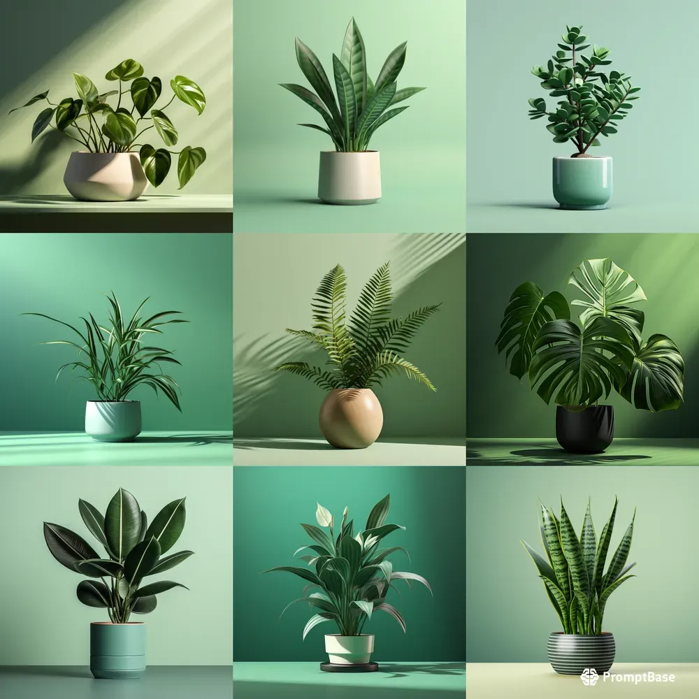 Renders Of 3D Indoor Plants Midjourney Prompt | PromptBase