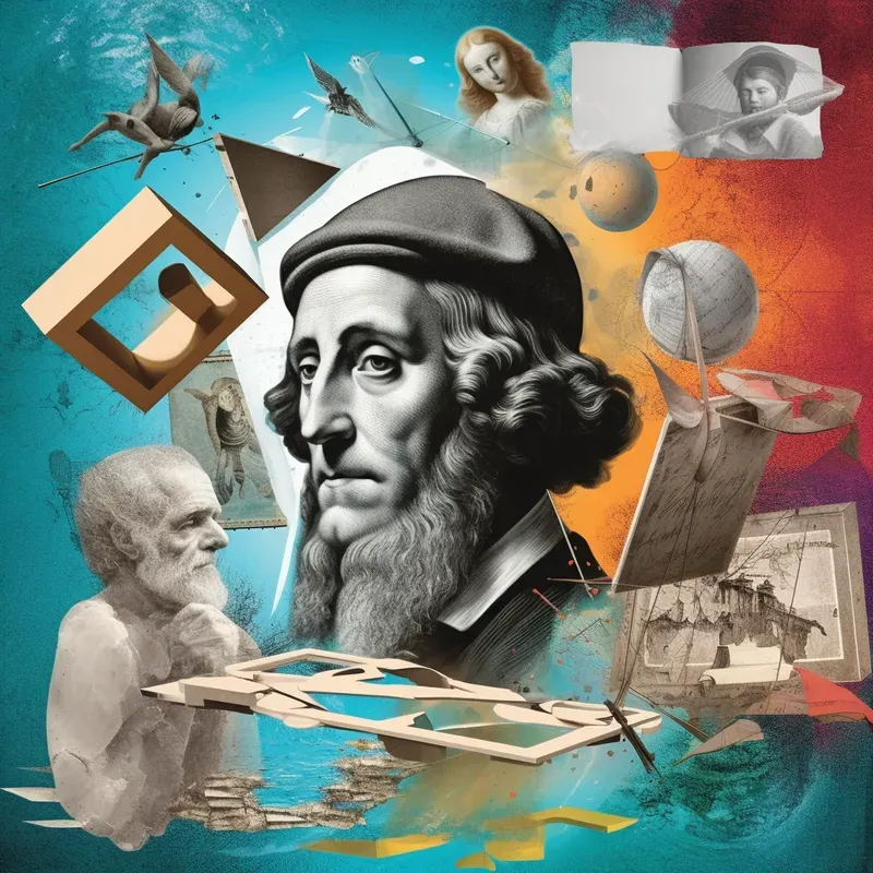 Collage Art With Historical Figures Midjourney Prompt | PromptBase