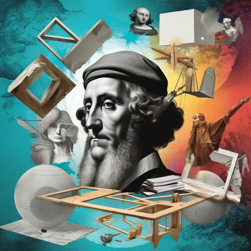 Collage Art With Historical Figures Midjourney Prompt | PromptBase