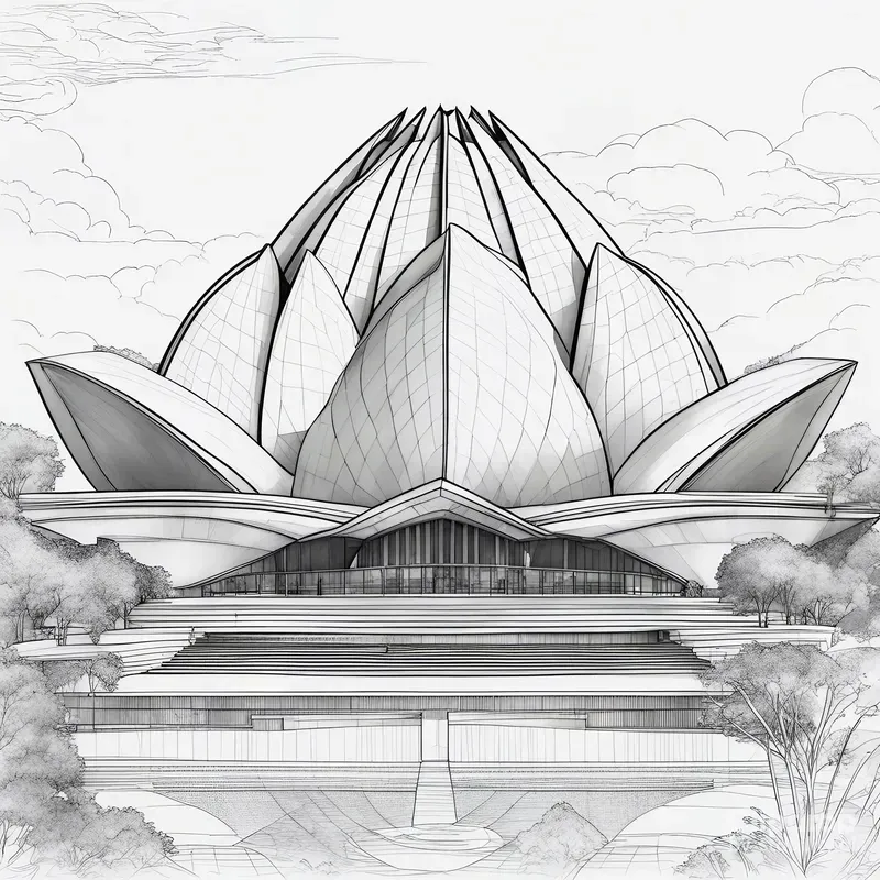 Historical Monument Sketch Art Stable Diffusion Prompt | PromptBase
