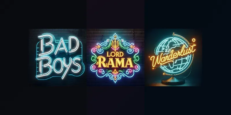 Epic Neon Sign Lightings Illustration DALL·E Prompt | PromptBase