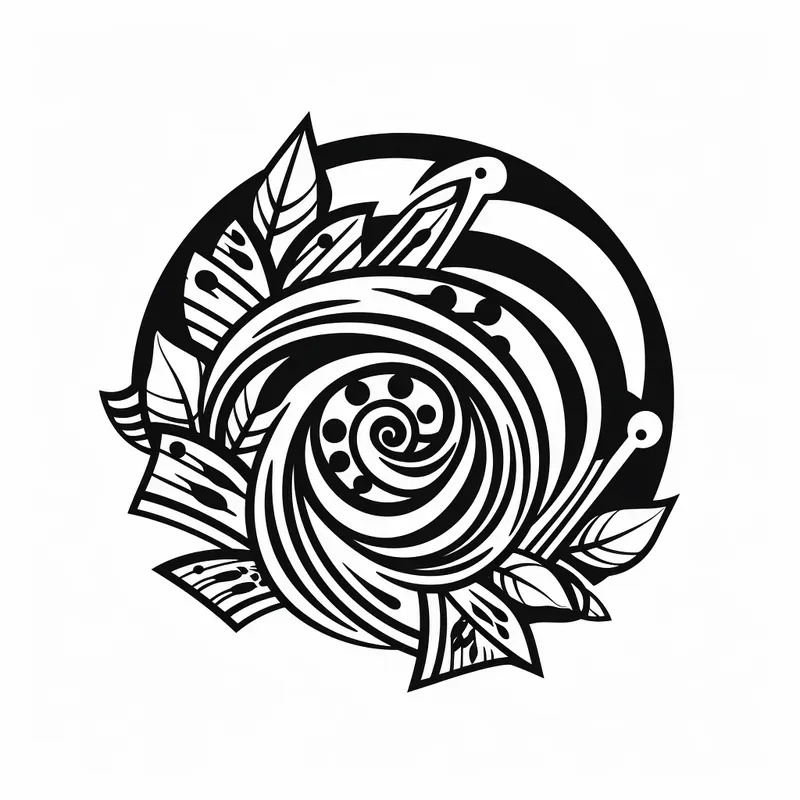 Intricate Linocut-inspired Logos Midjourney Prompt | PromptBase