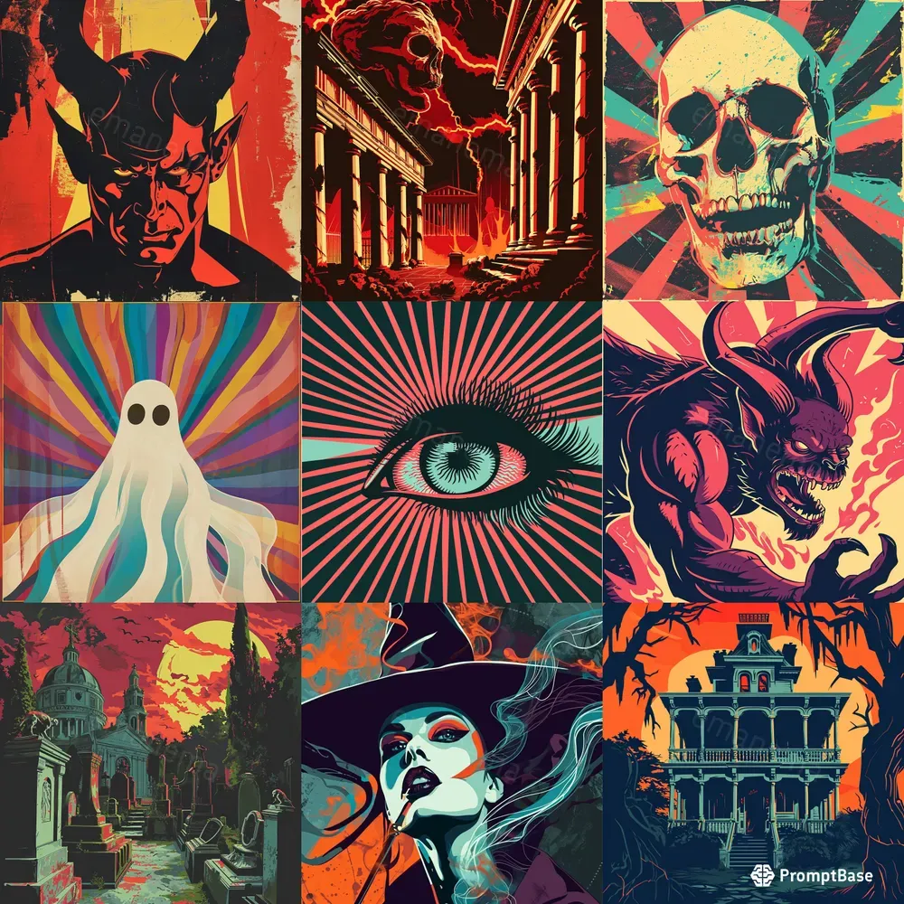 Dramatic Pop Posters Midjourney Prompt | PromptBase