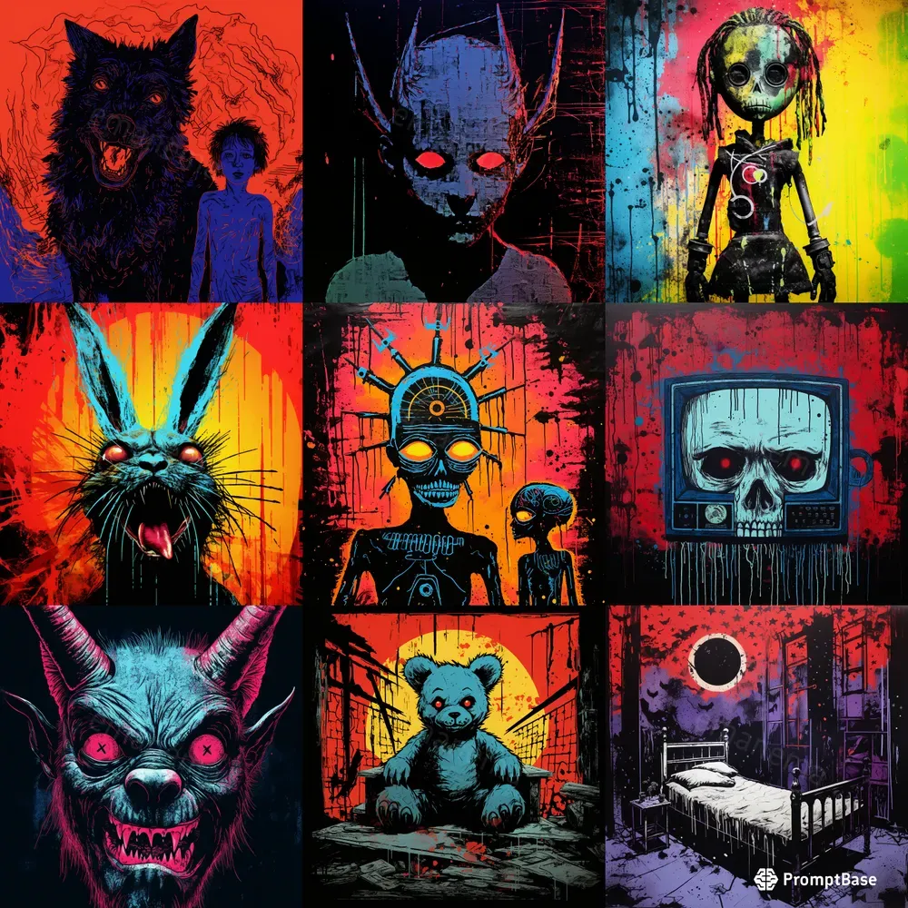 Nightmares Take Shapes Midjourney Prompt | PromptBase