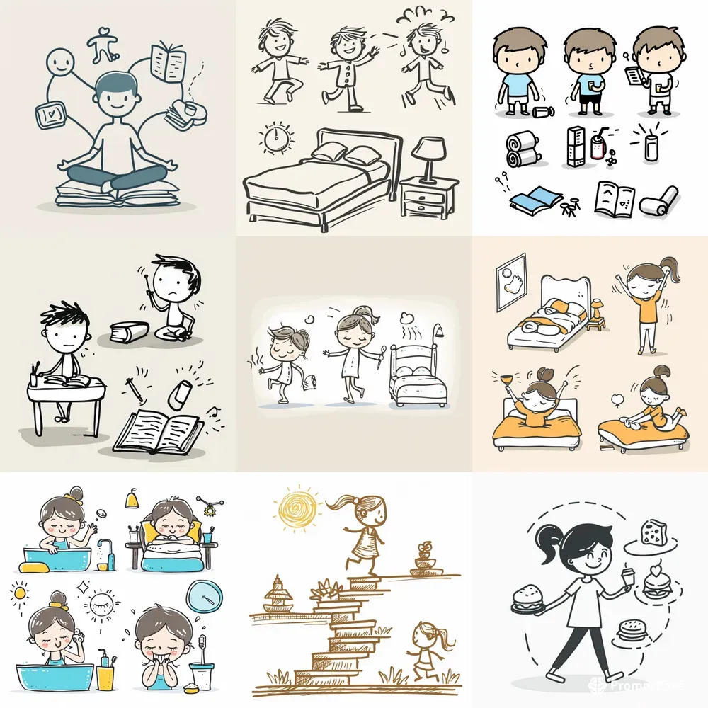 Habit Formation Flow Charts Midjourney Prompt | PromptBase