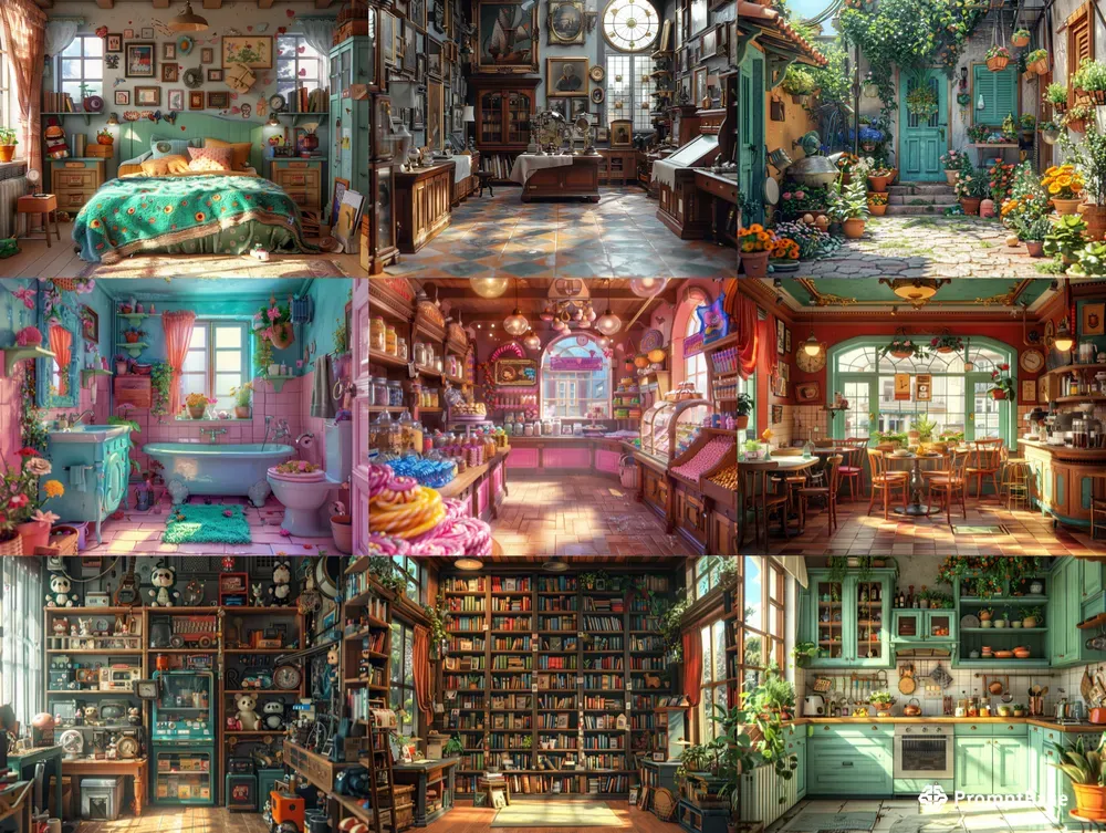 Game Backgrounds Find The Hidden Objects Midjourney Prompt | PromptBase