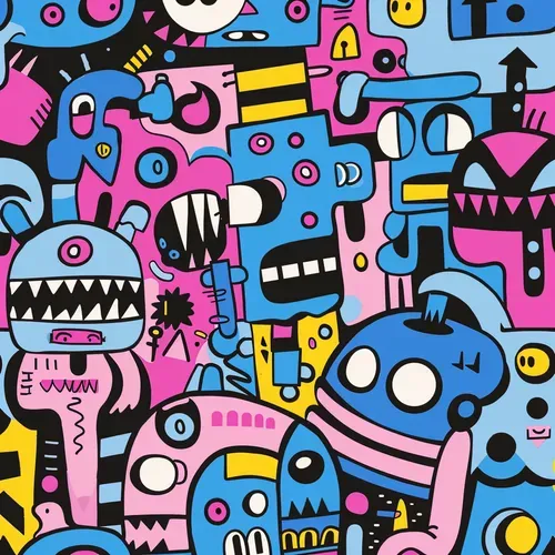 Weird And Quirky Patterns App | PromptBase