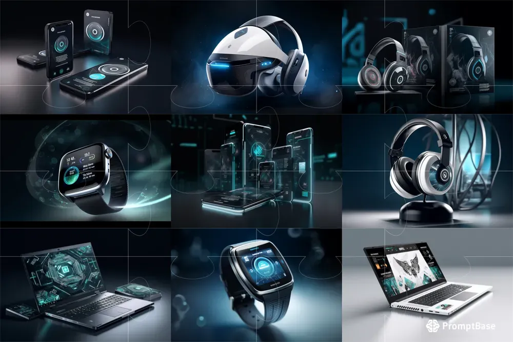 Futuristic Product Showcase Packshots Midjourney Prompt | PromptBase