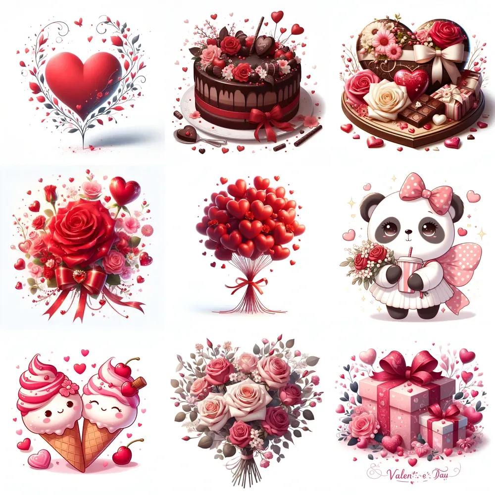 Valentine Day Special Clip Art DALL·E Prompt | PromptBase