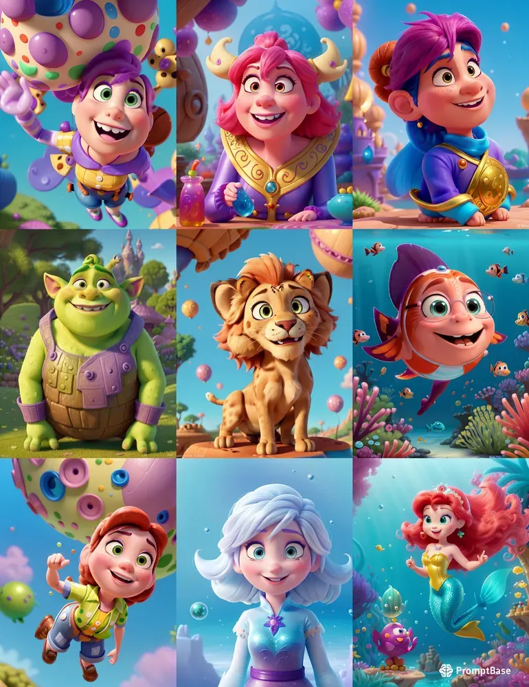 Animated Movies Characters Leonardo Ai Prompt | PromptBase