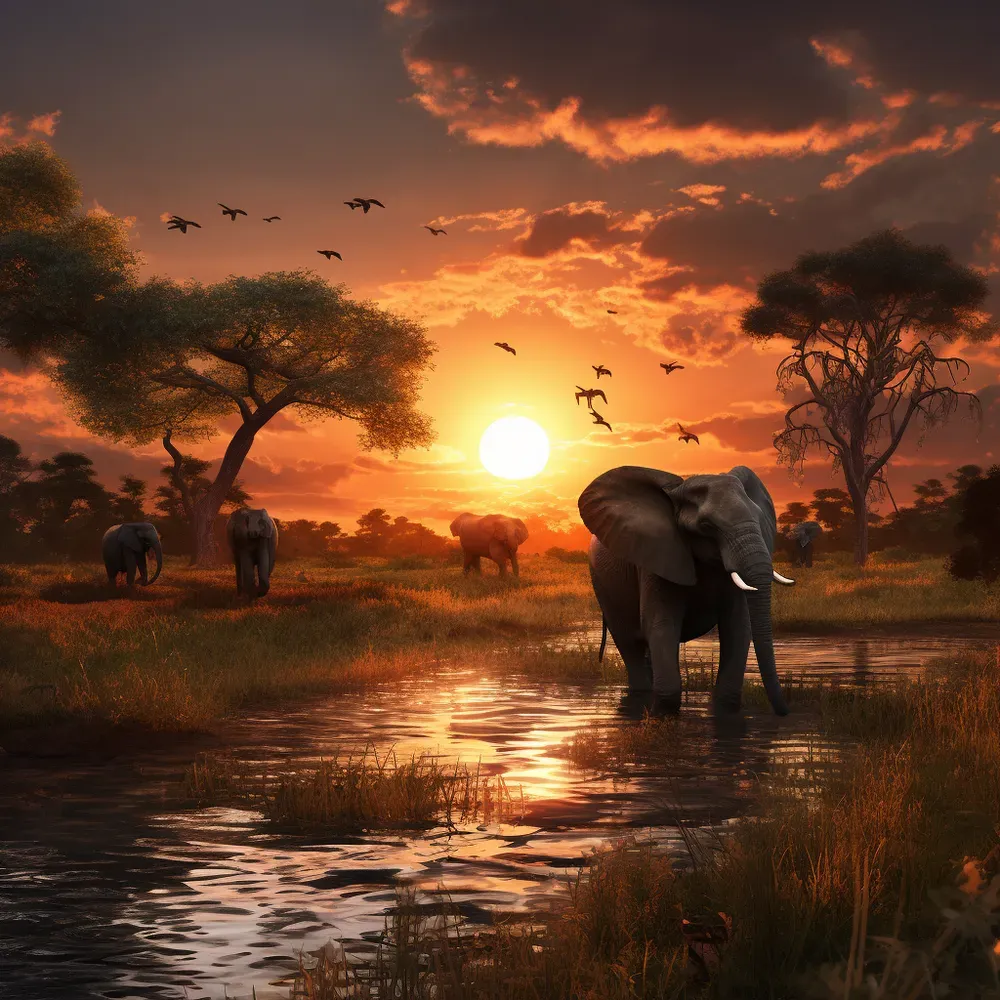 Savanna Safaris A Visual Journey Midjourney Prompt | PromptBase